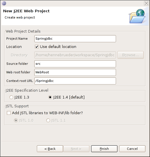 Spring DAO with JBDC, Eclipse, PostgreSQL, MySql